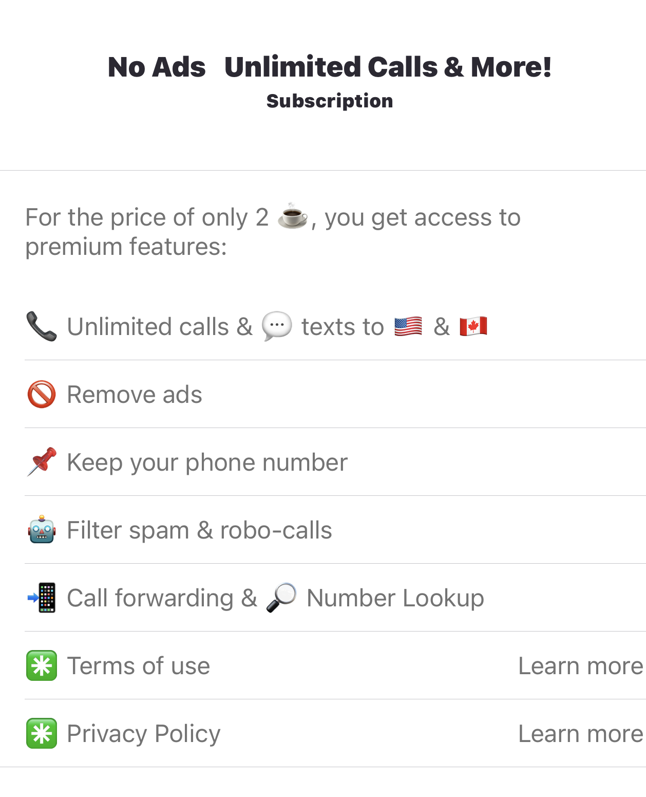 What Is Included In My Premium Subscription TextMe Apps Help Center